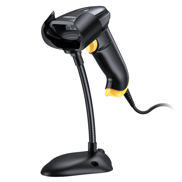 TEEMI T22N-AU with Stand 2D Barcode Scanner USB Wired Handheld Automat ...