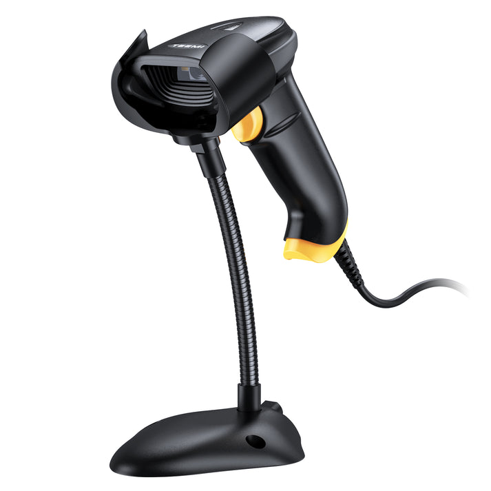 TEEMI T22N-AU with Stand 2D Barcode Scanner USB Wired Handheld Automat ...