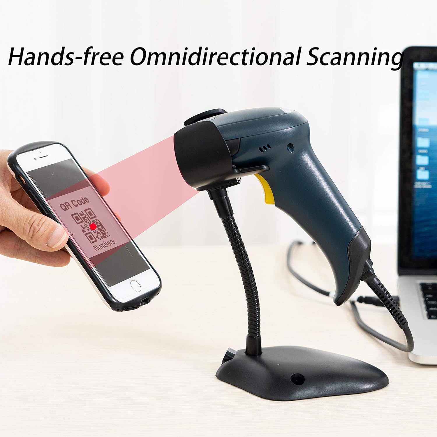 TEEMI T26N-AU 2D QR Barcode Scanner, USB Wired Virtual COM Port Handhe – TEEMI Barcode Scanners